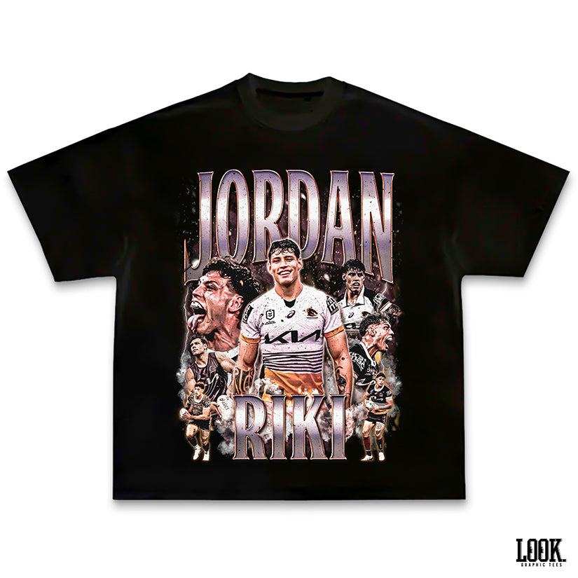 Jordan Riki 'Brisbane Broncos' - LOOK. Graphic Tee – LOOK. Clothing